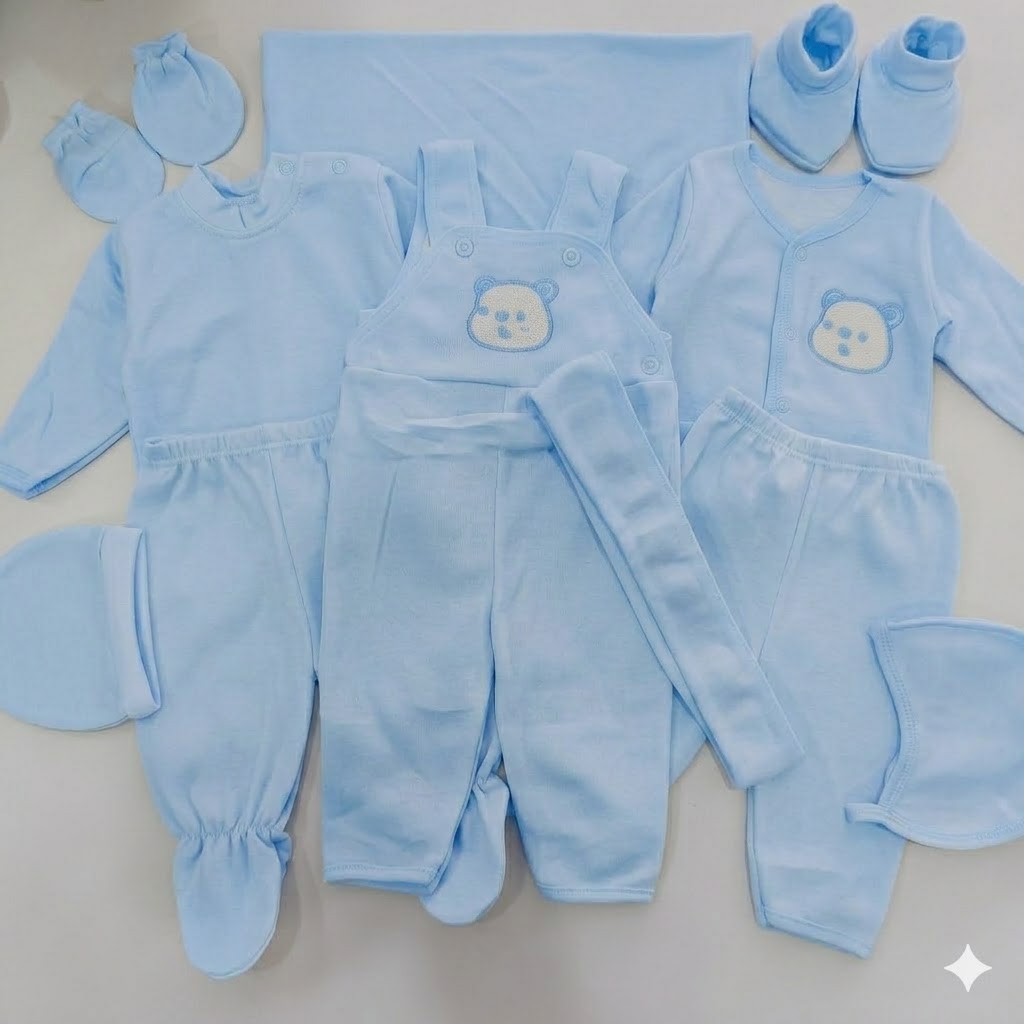 Best price for PLAIN COLOURS 11-Piece Newborn Cotton Receiving Set ...