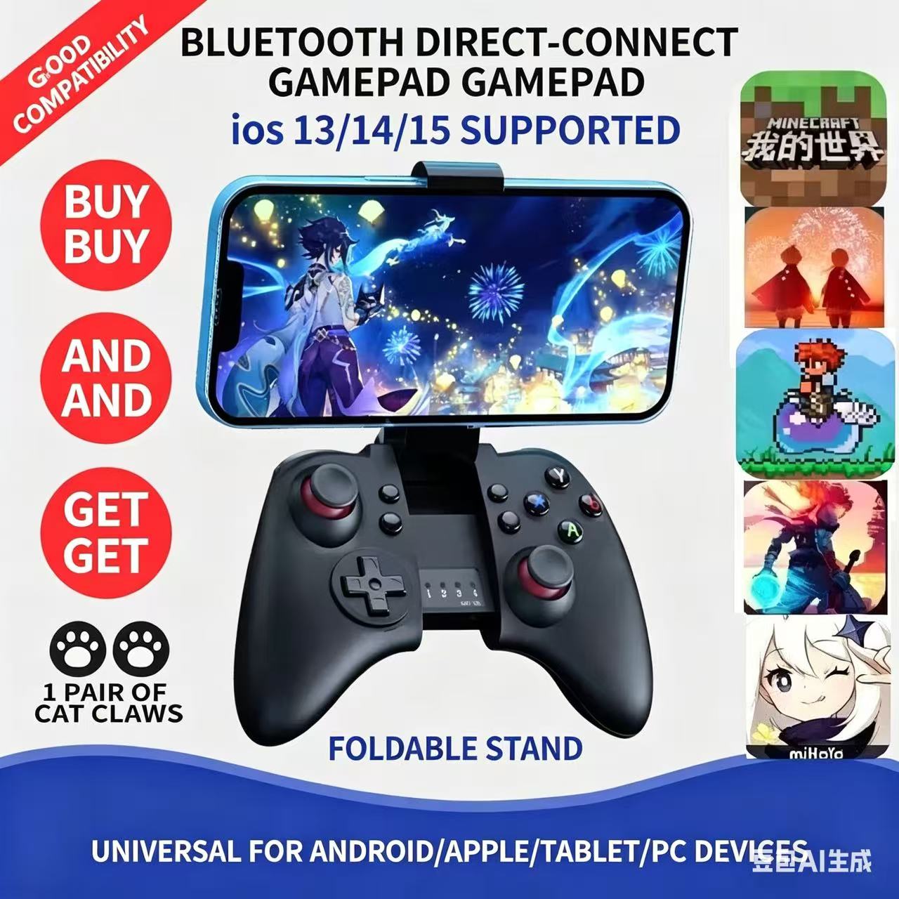 Best price for Bluetooth wireless game phone controller Minecraft ...