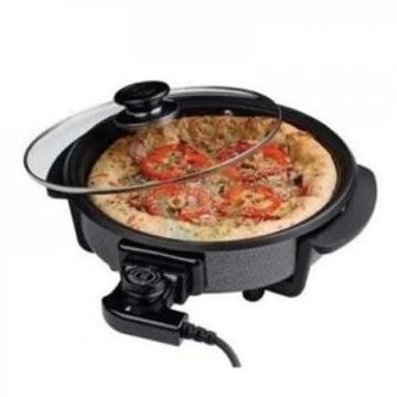 PORTABLE Countertop Electric Pizza Maker Pan/ Baking Pan Non-stick Easy ...
