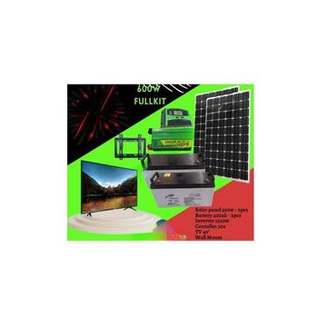 Solarmax 600W Solar Panel Full Kit +200Ah Solar Battery +1500W Solar ...