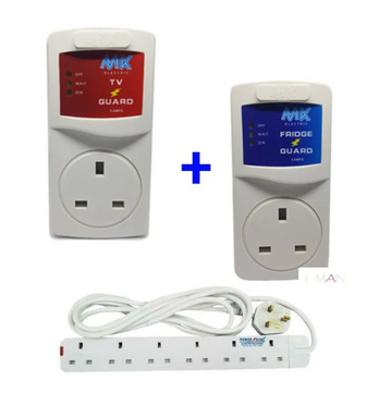 TV GUARD +FRIDGE GUARD+4 WAY EXTENSION surge protectors original for ...