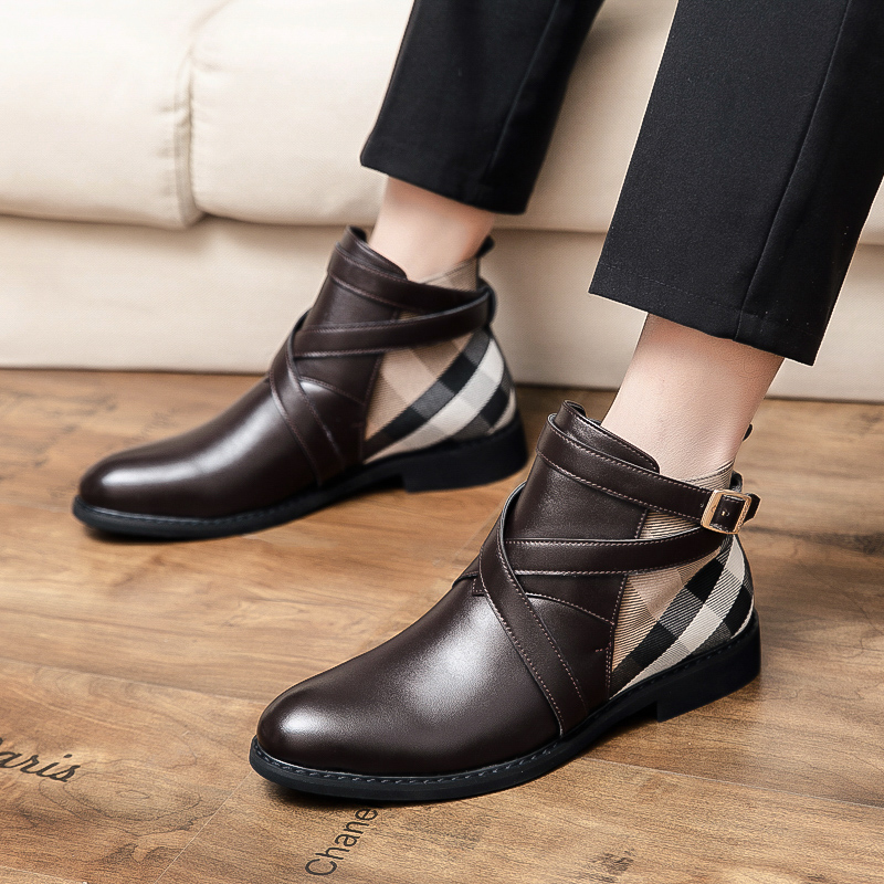 Best price for Big Size Men Fashion Formal Business Boots Soft Leisure ...