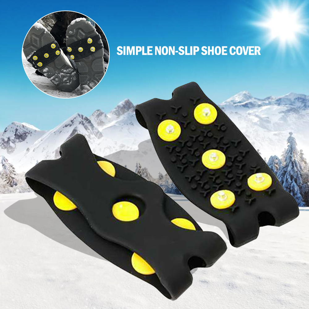 Best price for 1 pair 5-Stud Snow Ice claw Climbing Anti Slip Spikes ...