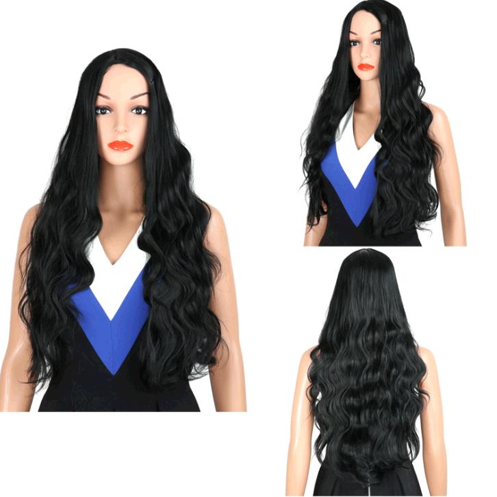 Best price for Wig Lady Long Curly Hair with Big Waves Africans Wigs ...