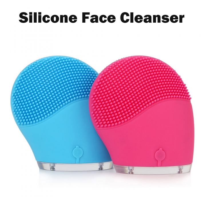 Best price for Electric Face Cleanser Vibrate Pore Clean Silicone Cleansing Brush Massager ...