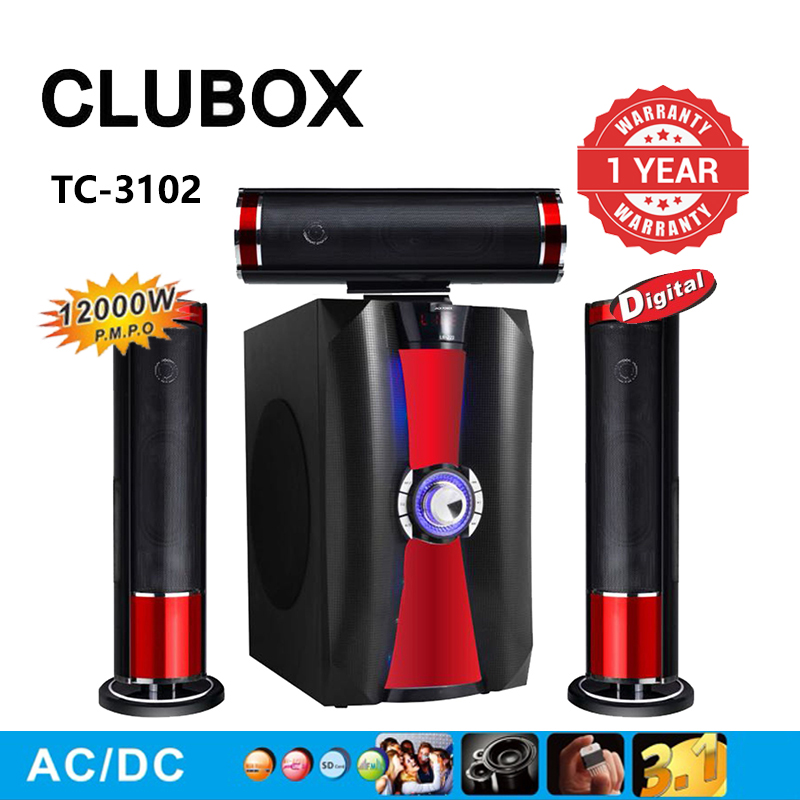 Exclusive discounts for 【Mega Sale】CLUBOX 3.1CH Hi-FI Bluetooth Woofer ...