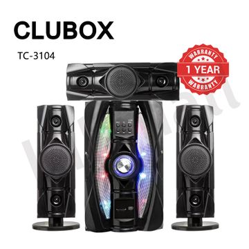 CLUBOX 3.1CH Multimedia Bluetooth Woofer AC/DC Speaker Systems USB/SD ...