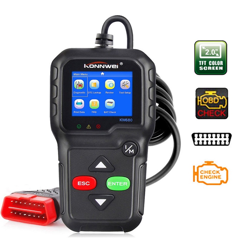 Exclusive discounts for KW680 OBD2 OBDII Scanner Car Code Reader ...