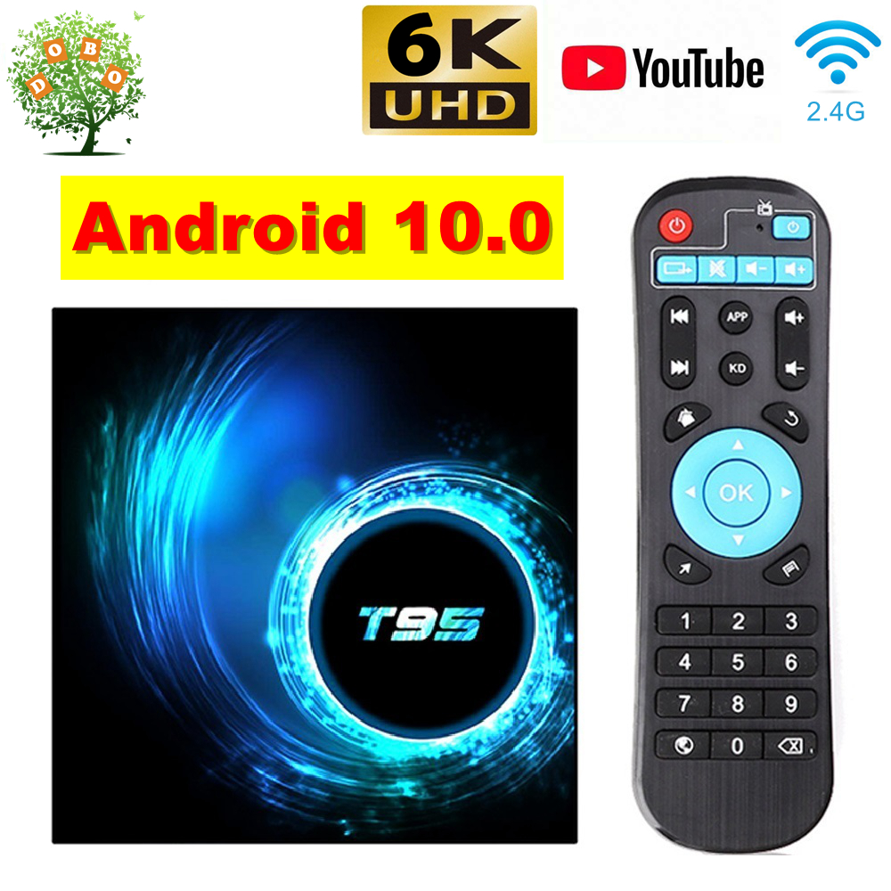Exclusive discounts for 2021 NEW T95 Android 10.0 Smart TV Box 6K HD H616 Quad Core Set top Box ...