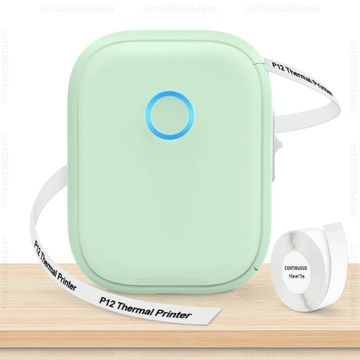 Thermal Label Printer P12 Portable Mini Printer Adhesive Sticker ...