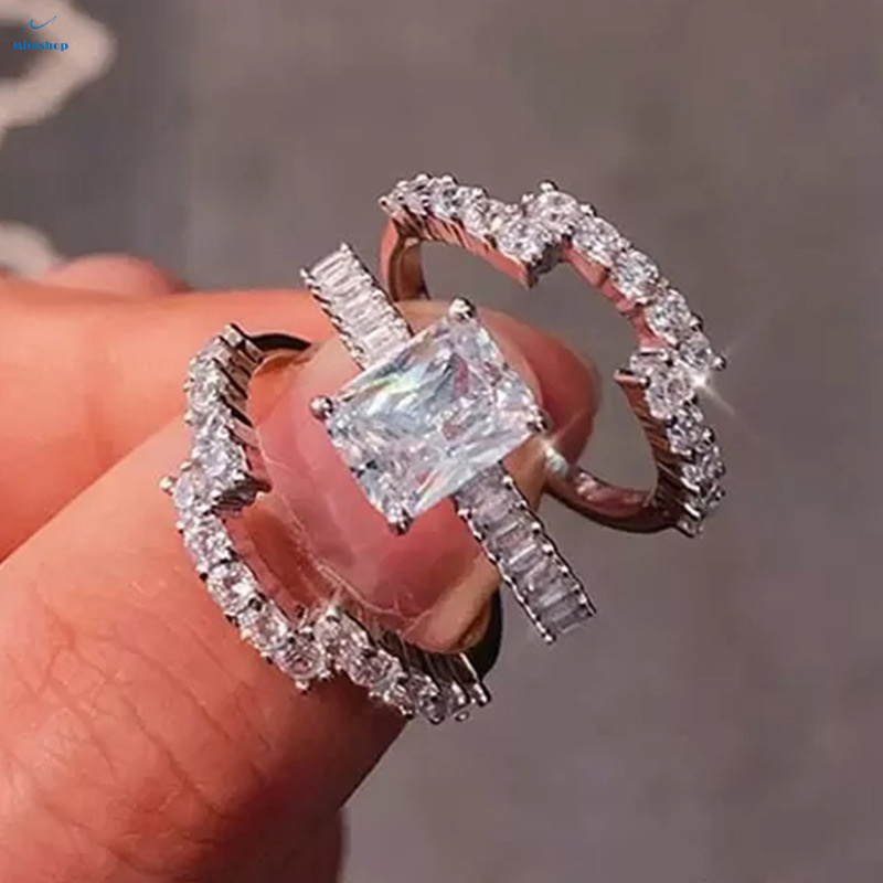 Best price for Lady New Fashion Combination 3 In 1 Ring Set Luxury ...