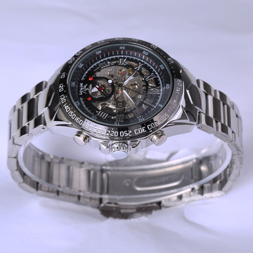 Luxury Watch Men Skeleton Mechanical Watch Gold Skeleton Sports Watch ...