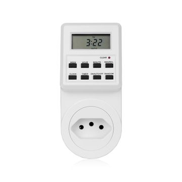 TM03 Digital Timer Plug-in Style Large LCD Display Smart Control Socket ...