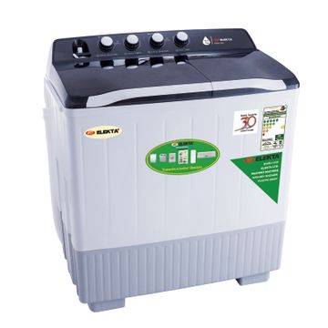 ELEKTA 13.5KG Twin Tub Semi Automatic Washing Machine(EWM-1440) grey 6.5