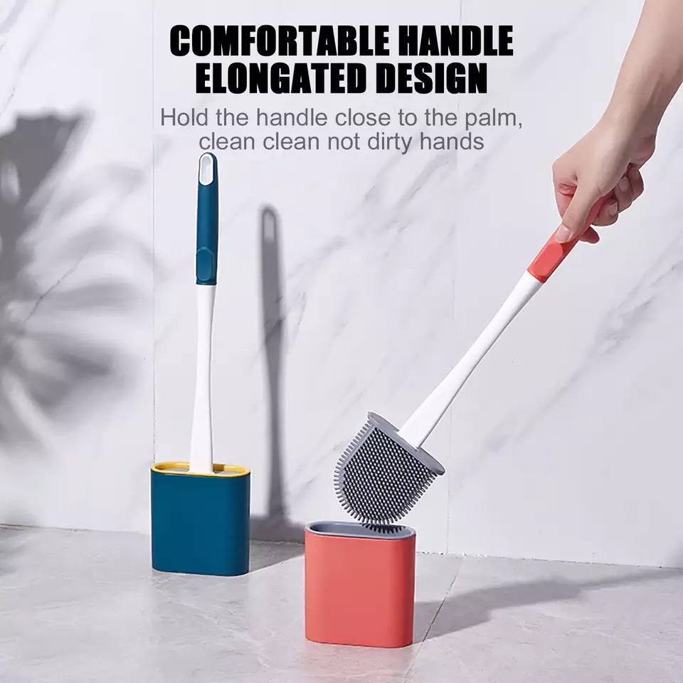 Best price for Toilet Brush Water Leak Proof With base Silicone Wc Flat ...