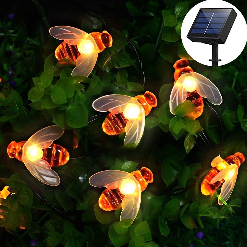 Best price for Solar Garden Lights, Honey Bee Fairy String Lights， 8 ...