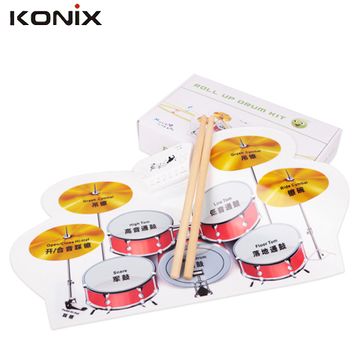 NEW Drum Kit PC Desktop Roll up Electronic Drum Pad Portable with ...