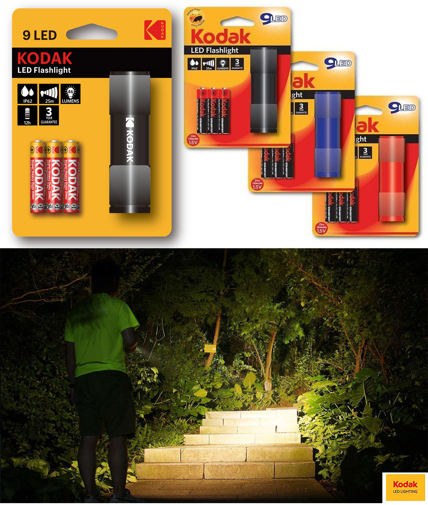 Best price for Kodak Original 25 Metres Super Bright Waterproof 9 LEDs ...