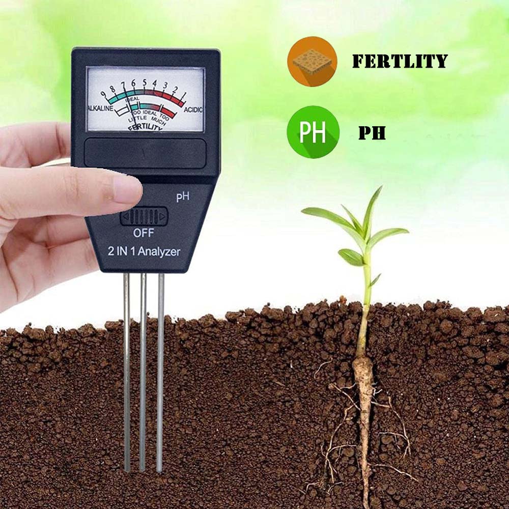 Best price for Soil Analyzer Meter 2 in 1 Fertility Ph Testers Acidity ...