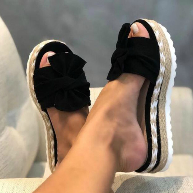Best price for 2021 High quality Slippers Summer Platform Wedges Mid ...