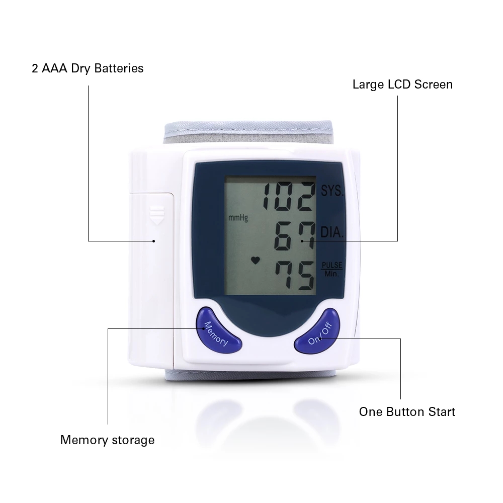 Best price for 2021 High quality Digital Wrist Blood Pressure Monitor ...