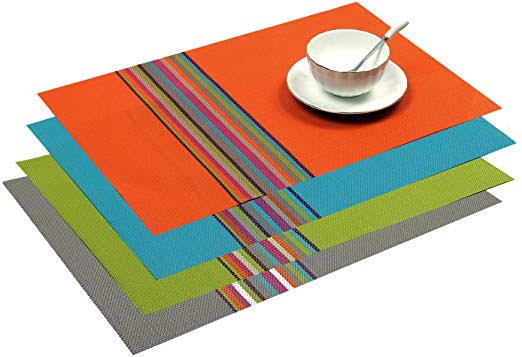 Best price for 6 Pieces PVC Kitchen and Dining Table Mats With Center ...