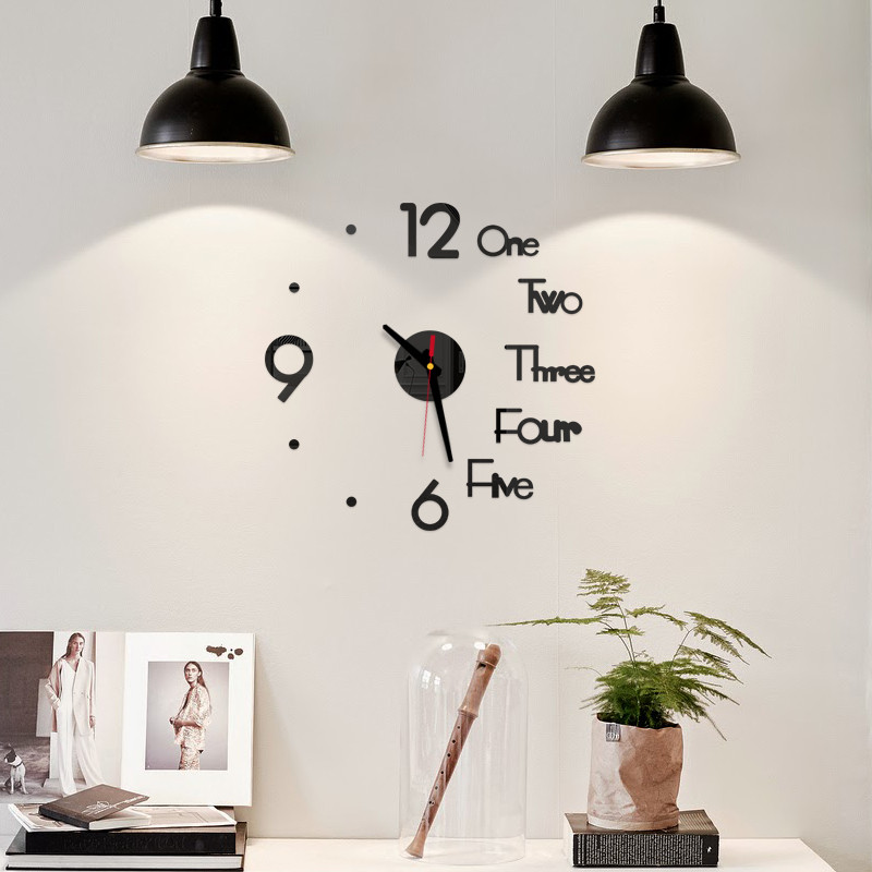 Best price for 1Set DIY Digital Wall Clock 3D Mirror Surface Sticker ...