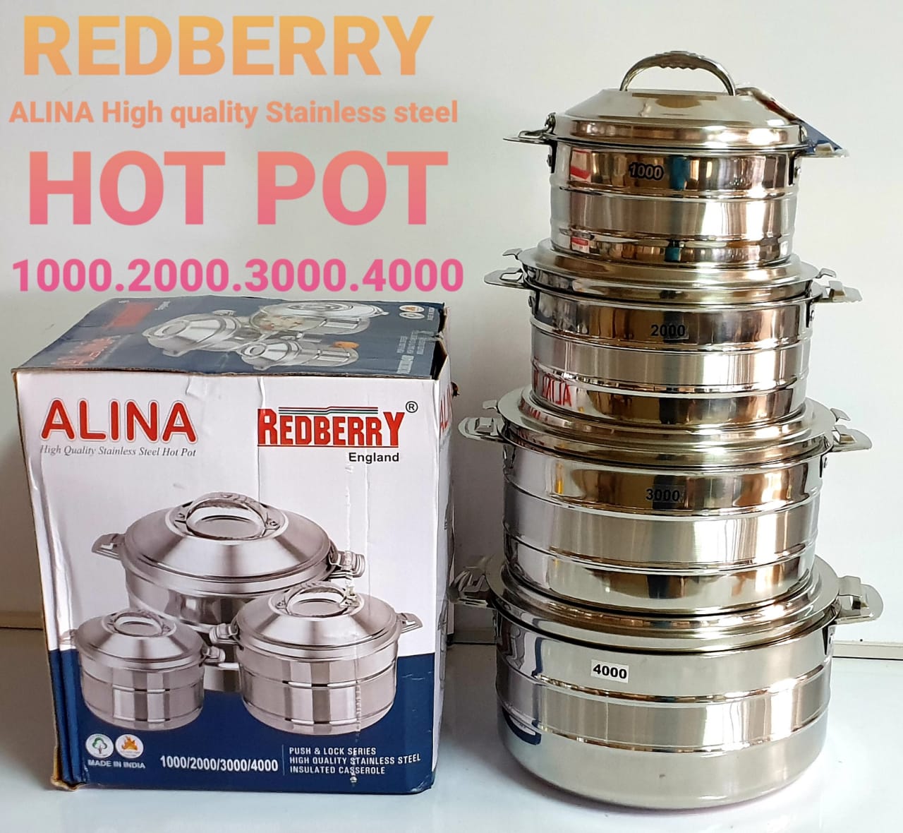 Best price for Redberry High quality stainless silver 4pcs Alina ...