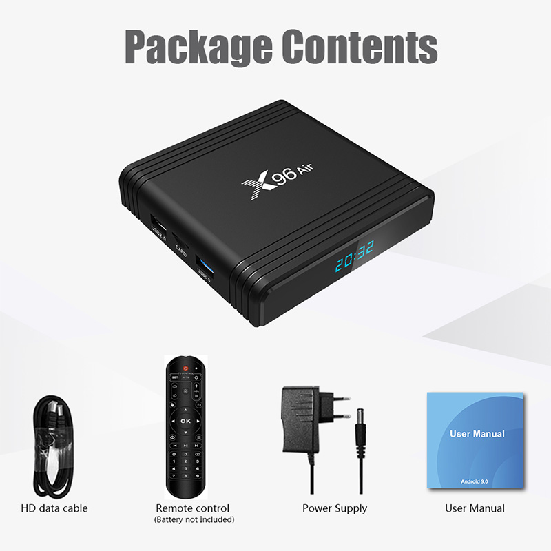 Best price for X96 Air Android TV Box Android 9.0 Amlogic S905X3 TV Box ...