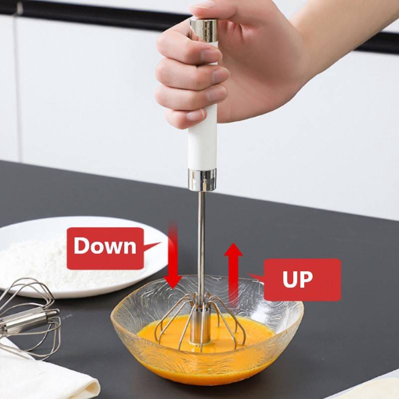 Best price for Kitchen Spinning hand push whisk Color-as in picture ...