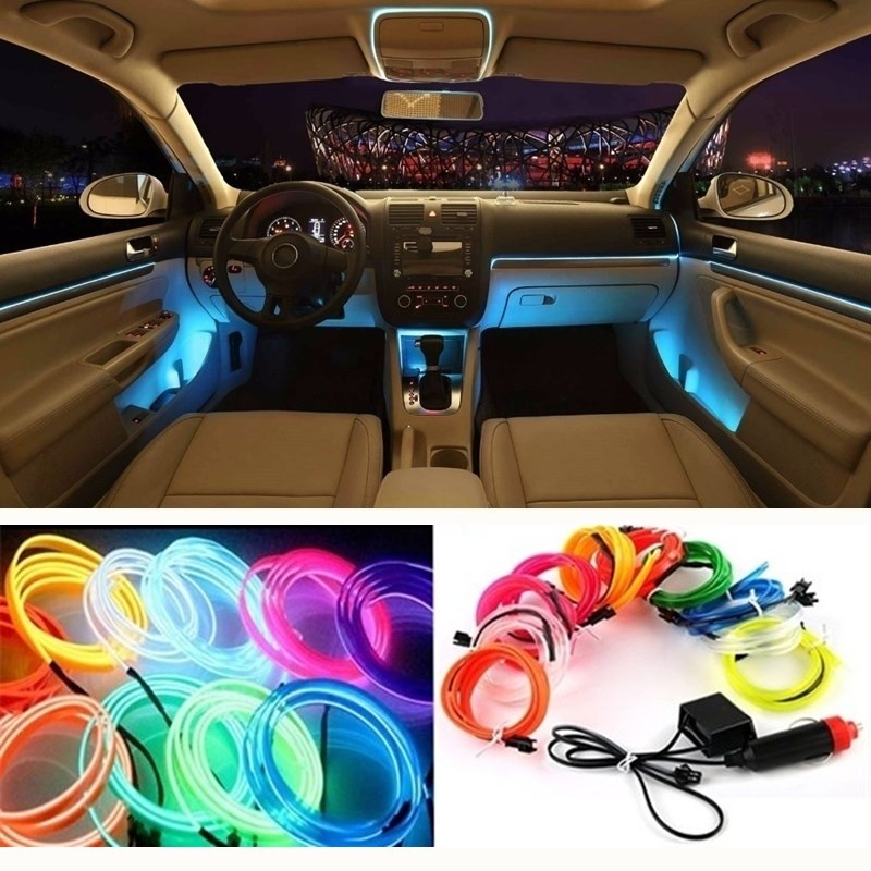 Best price for 1M DIY 110V Auto Car Interior LED Wire Rope Tube Neon ...