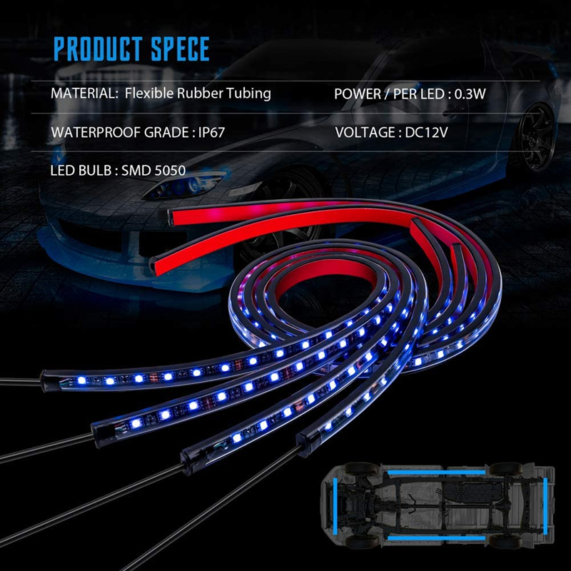 Best price for Car Underglow Light Flexible Strip LED Underbody Lights ...