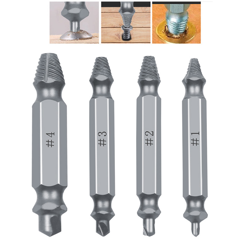 Best price for 4pcs Carpenters Screw&Bolt Extractor Guide Drill Removal ...