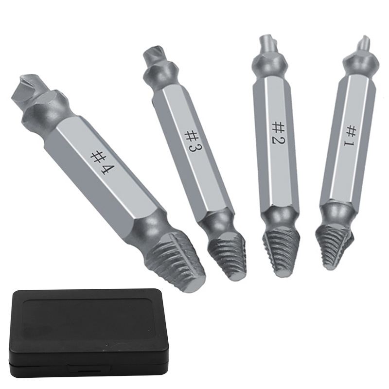 Best price for 4pcs Carpenters Screw&Bolt Extractor Guide Drill Removal ...