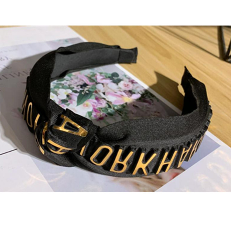 Best price for Black Satin letters Headband for Women Hair Ornament ...