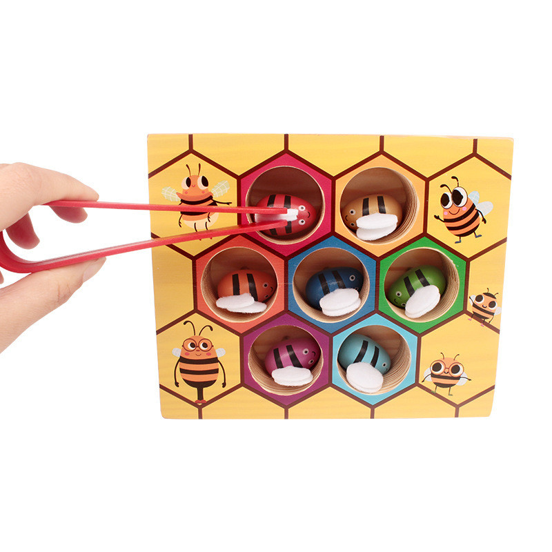 Best price for Wooden Children Montessori Early Education Beehive Game ...