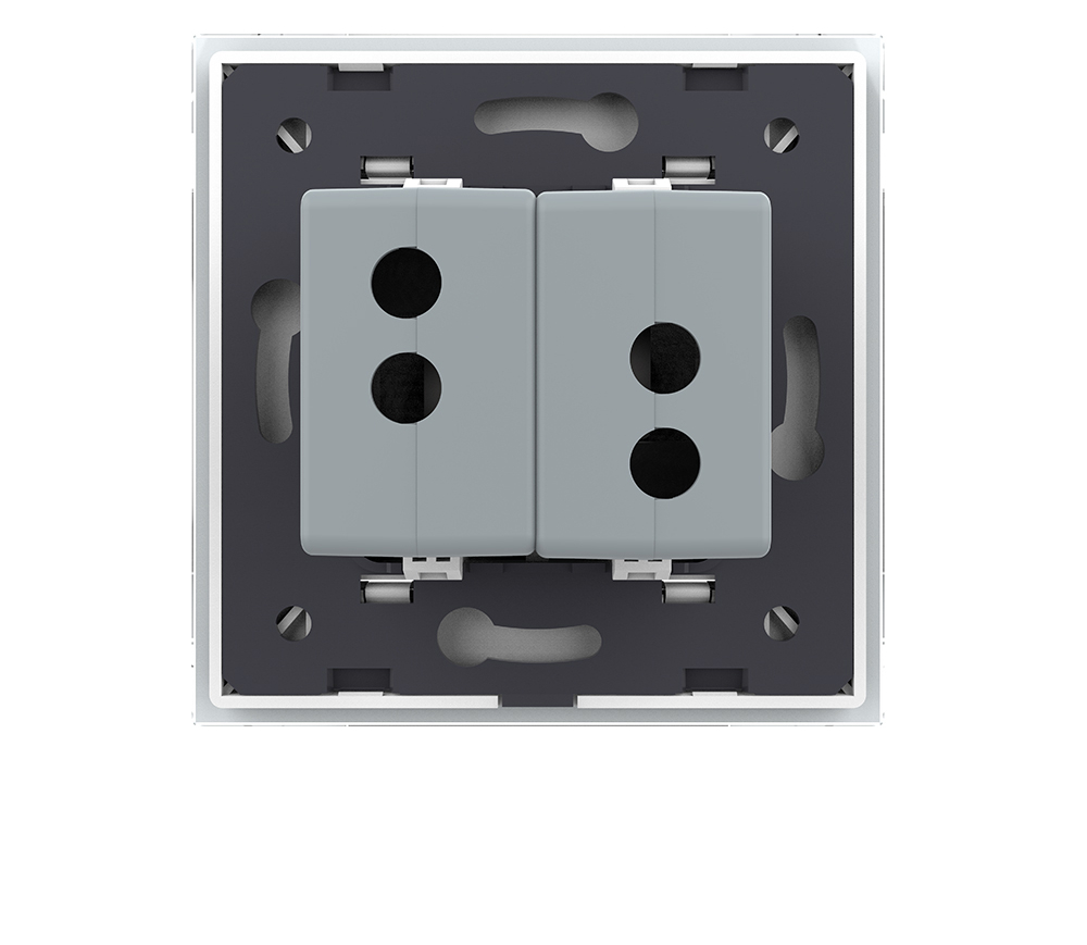 Best price for White Crystal Glass Panel, Two Gang USB Plug Socket ...