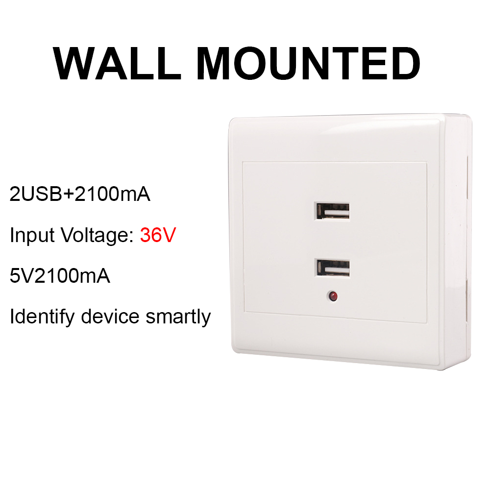 Best price for 2/4 Ports 36/220V USB Electrical Socket Wall Mounted ...