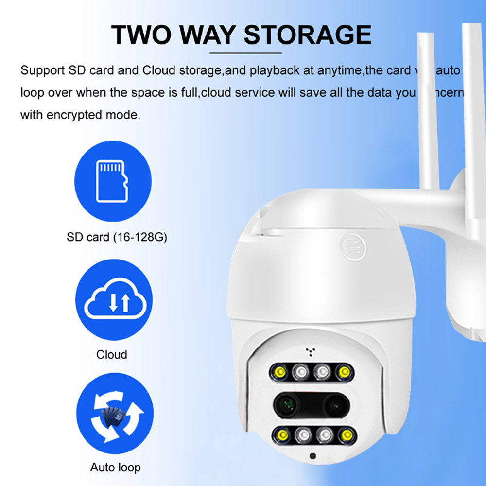 Best price for 3MP Wifi IP Camera Dual Lens 10X Zoom Outdoor Waterproof ...