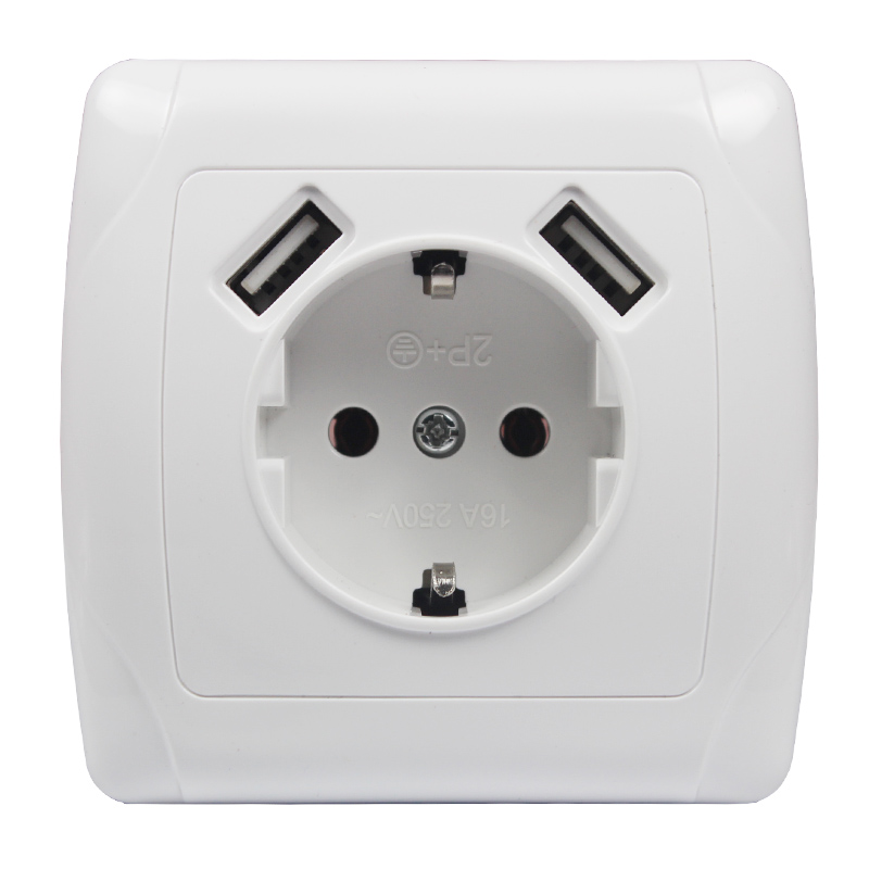 Best price for Wall USB Socket Smart Outlet Double USB Port 5V 2A Usb ...