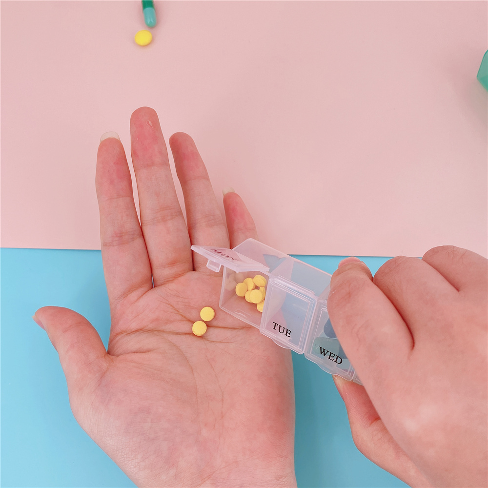 Best price for 1Pc 7 Days Pill Medicine Box Weekly Tablet Holder ...