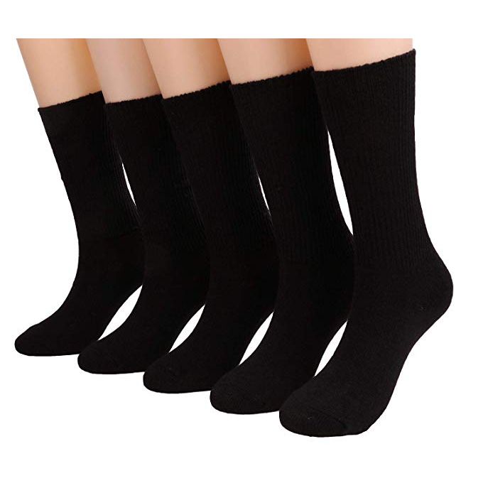 Best price for Fashion Black Socks 1Pair Set 100% Cotton.