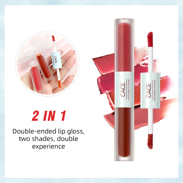 Best price for CACE 2 In 1 Dual Head Ultralight Misty Velvet Lip Gloss ...