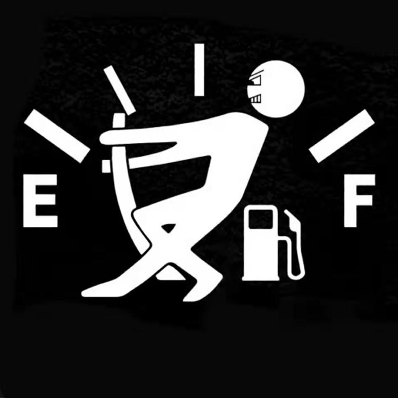 Best price for Funny Car Stickers High Gas Consumption Decal Fuel Gage ...