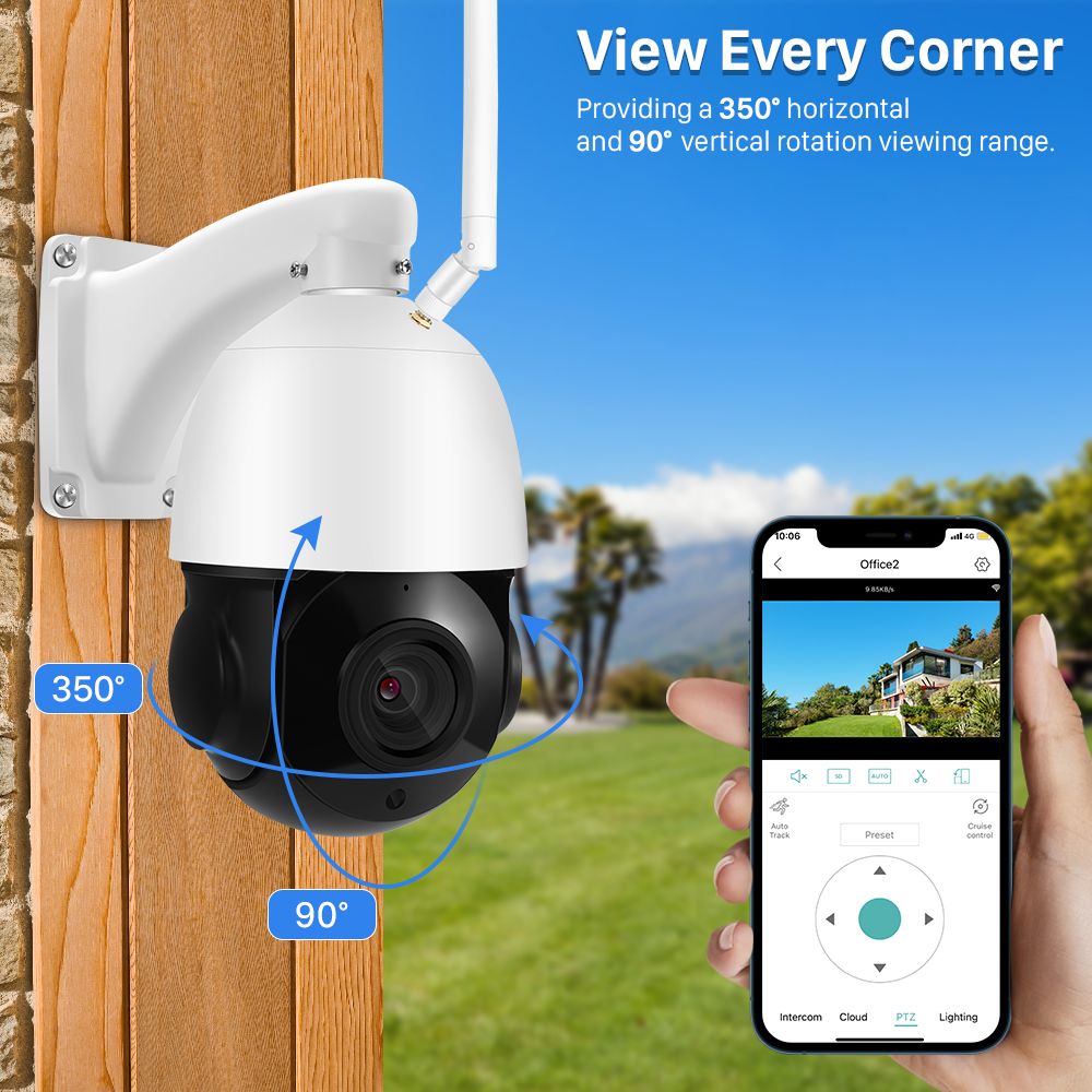 Best price for 5MP 30X Optical Zoom WiFi PTZ Camera Outdoor Motion ...