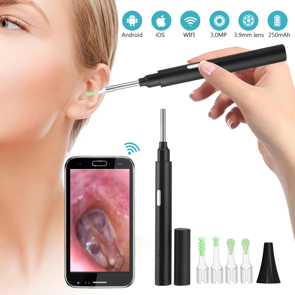 Best price for LED Light Oral Inspection for Android IOS 3.9mm WiFi Ear ...