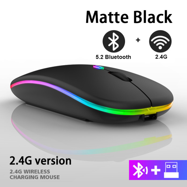 Best price for Wireless Mouse with USB Rechargeable RGB Mouse for ...