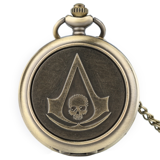 Best price for Retro Bronze Skull Ghost Design Quartz Pocket Watch ...