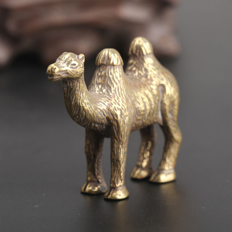 Best price for Handmade Mini Pure Brass Retro Animal Camel Statue Desk ...