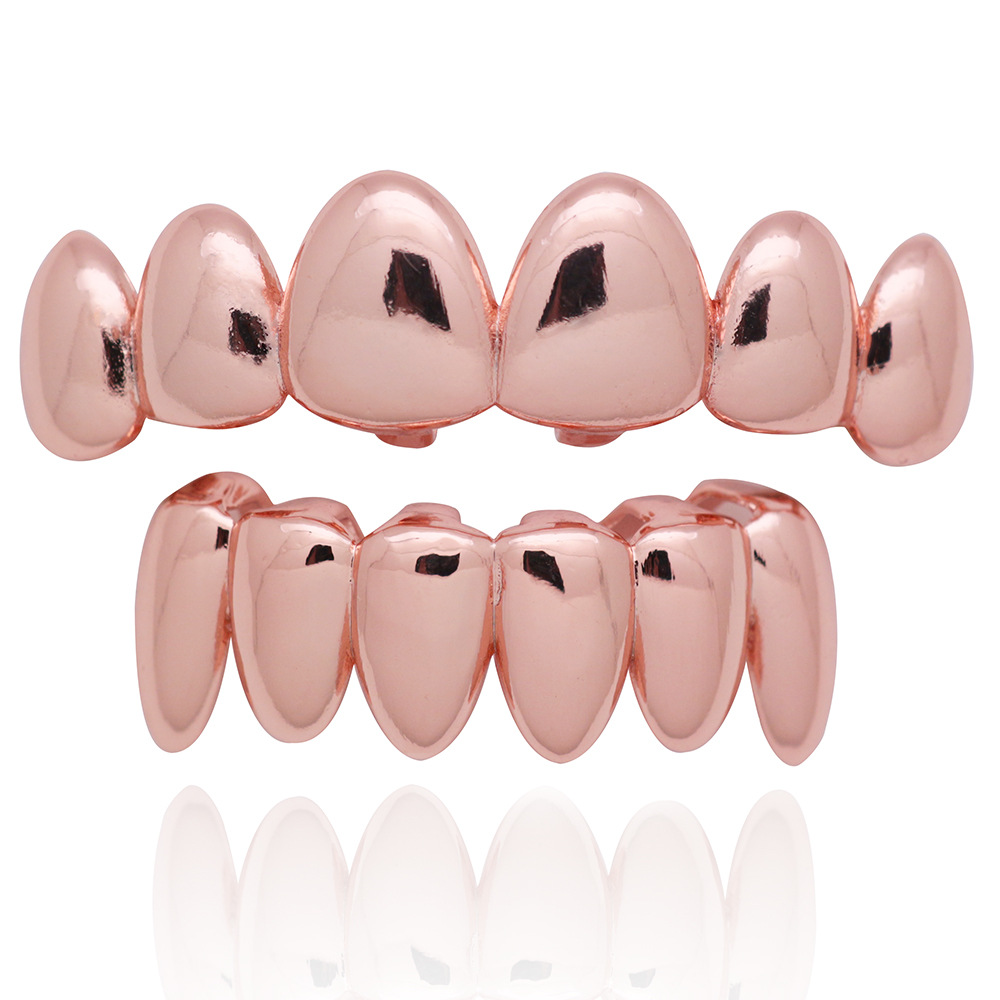 Best price for New Punk Gold Teeth Grills for Men and Women 6 Teeth Top ...